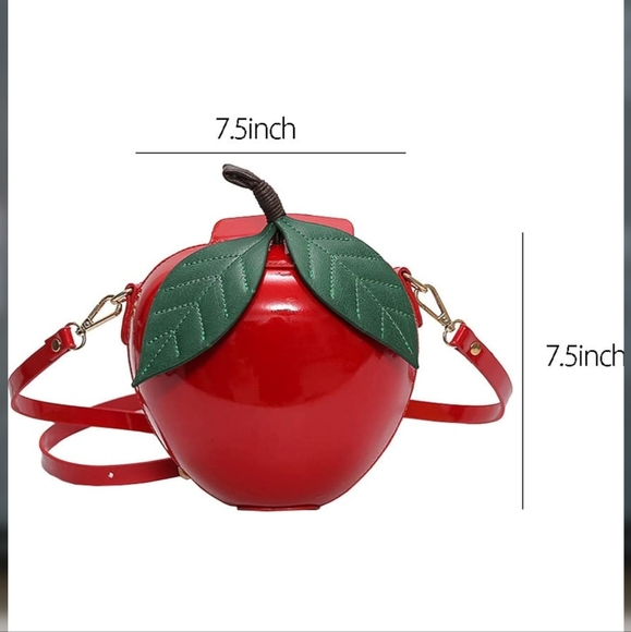 Bags | Fun Artsy Red Cherry Purse | Poshmark